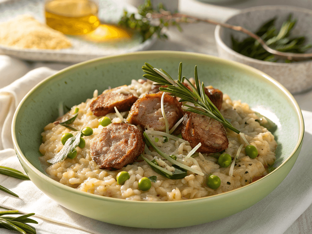 Risotto with Italian Pork Sausage Rosemary & Sage - Lucas Brothers ...